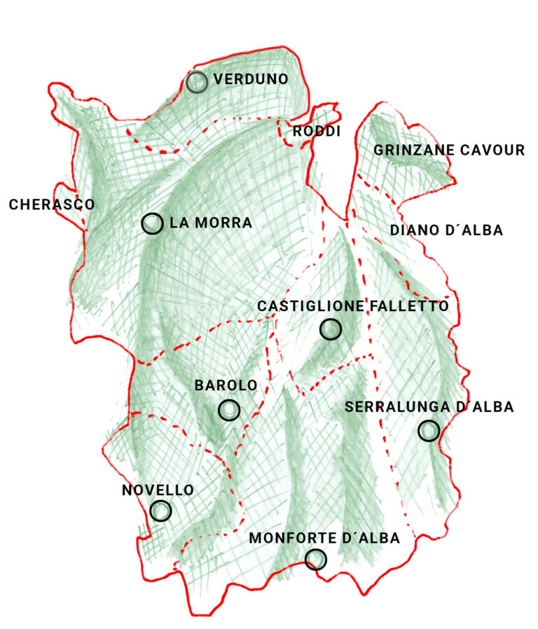 Map-of-Barolo-communes - Vin under lup
